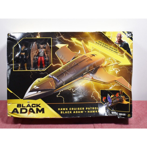 Toys | Dc Comics Black Adam Hawk Cruiser Patrol With Black Adam Hawkman ...